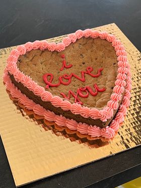 Chocolate Chip Cookie Cake Heart (9 inch) | Sweets by Morgan