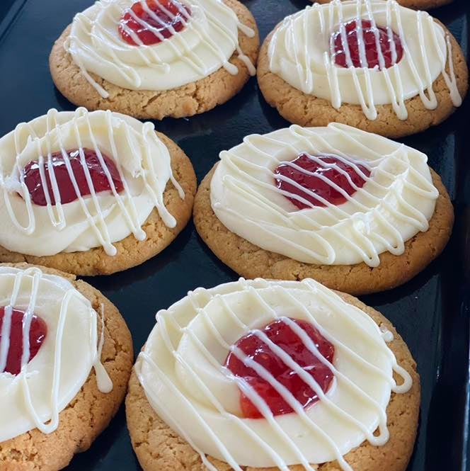 Strawberry Cheesecake Cookies (1/2 dozen) | Sweets by Morgan