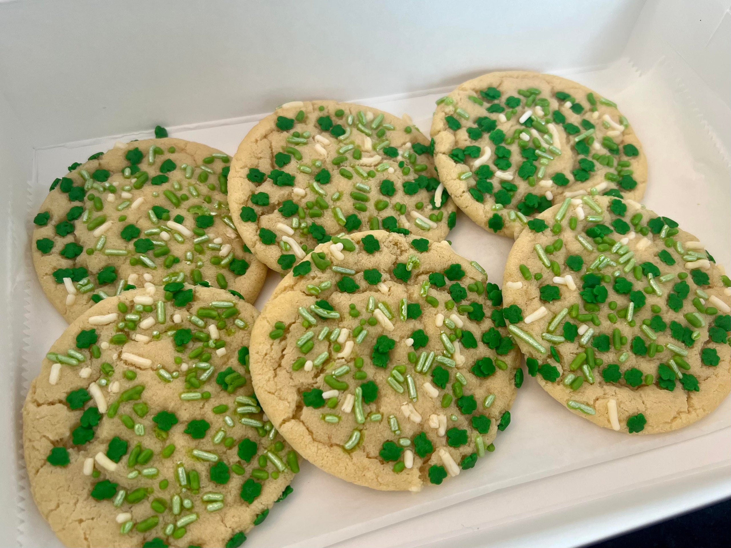Green Sprinkle Cookies (1 dozen) | Sweets by Morgan